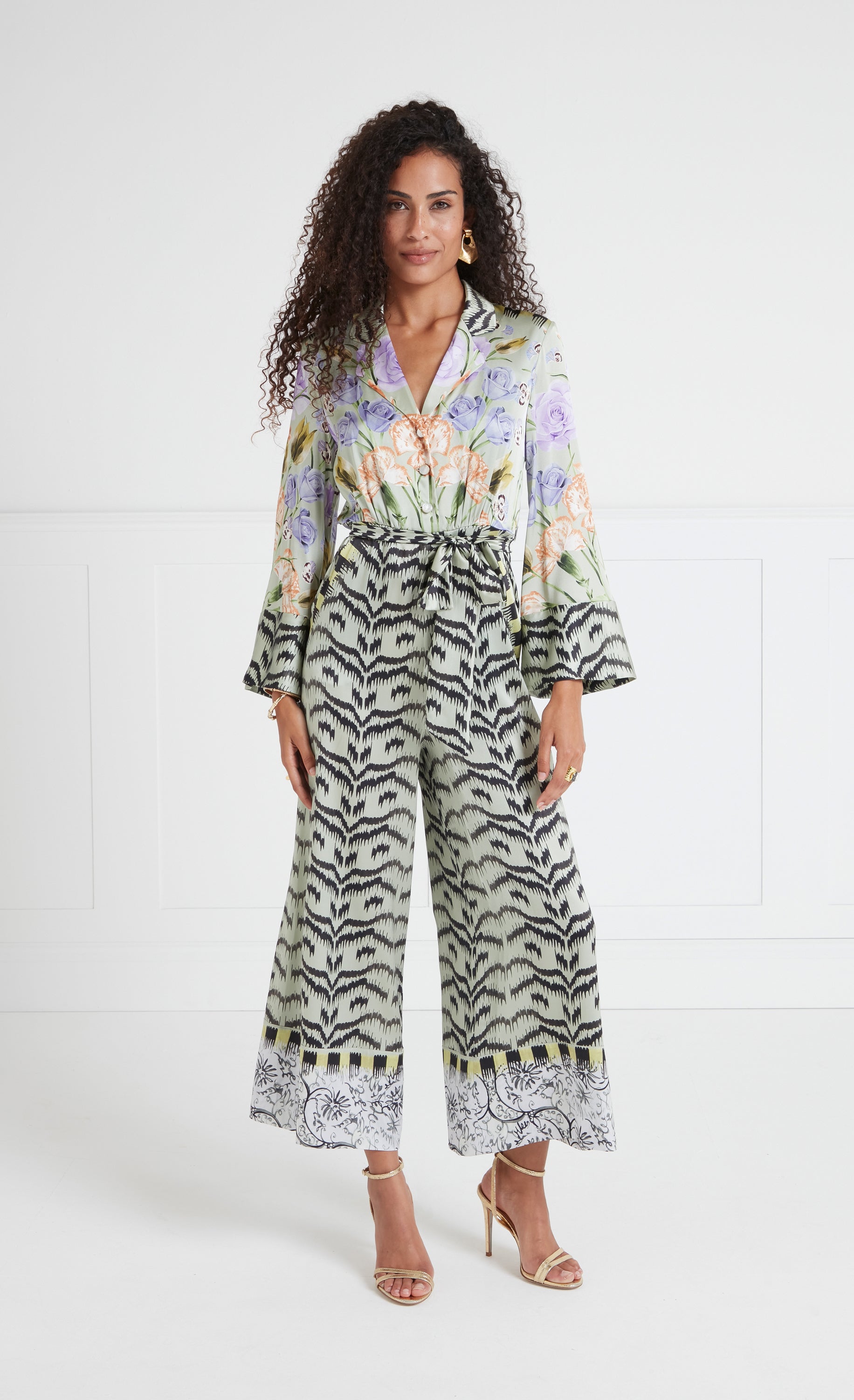 Cleo Jumpsuit - Silt Green | Dresses & Jumpsuits | Temperley London – Temperley London (INT)