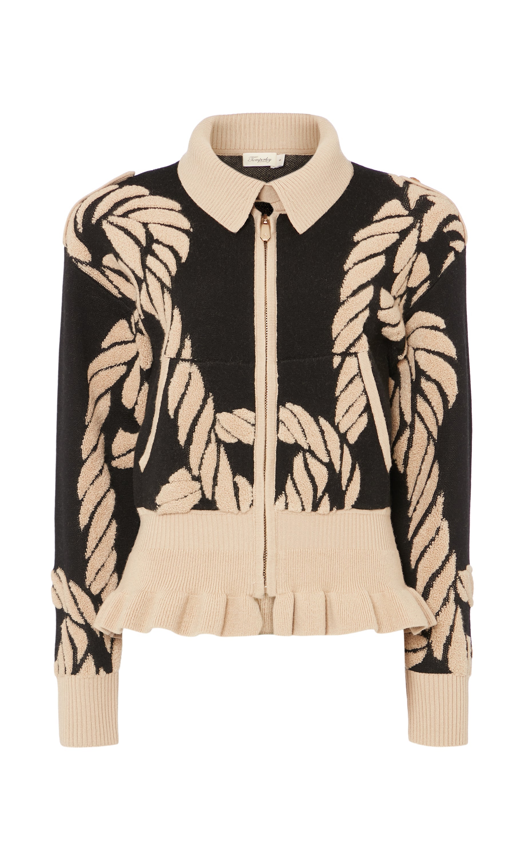 Rope Knit Jacket - Black | Knitwear | Temperley London – Temperley ...