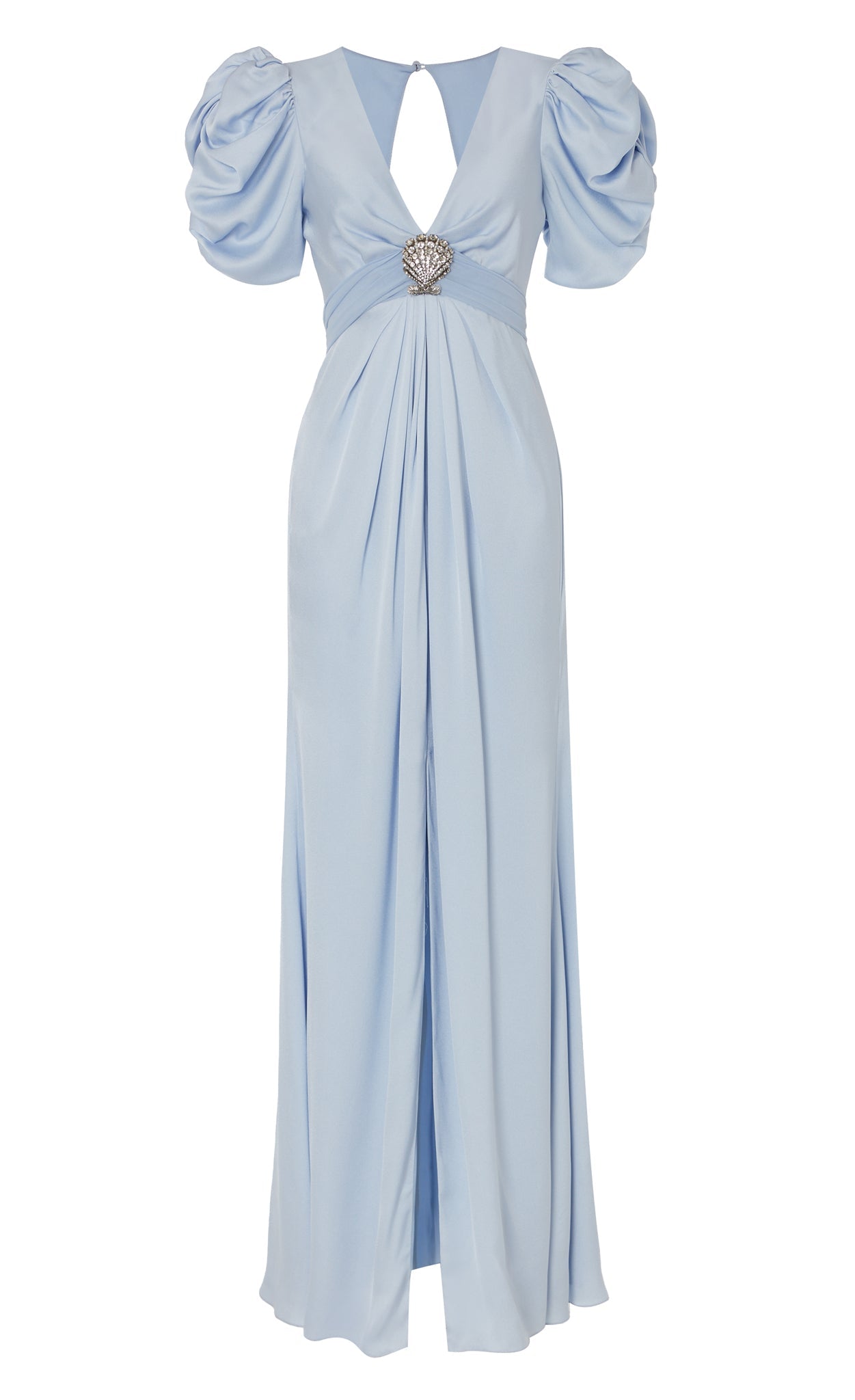 Sofia Sleeved Dress - Powder Blue | Dresses & Jumpsuits | Temperley ...